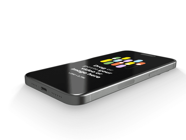 iPhone Tilted Zoom Out | Mockup Video Template